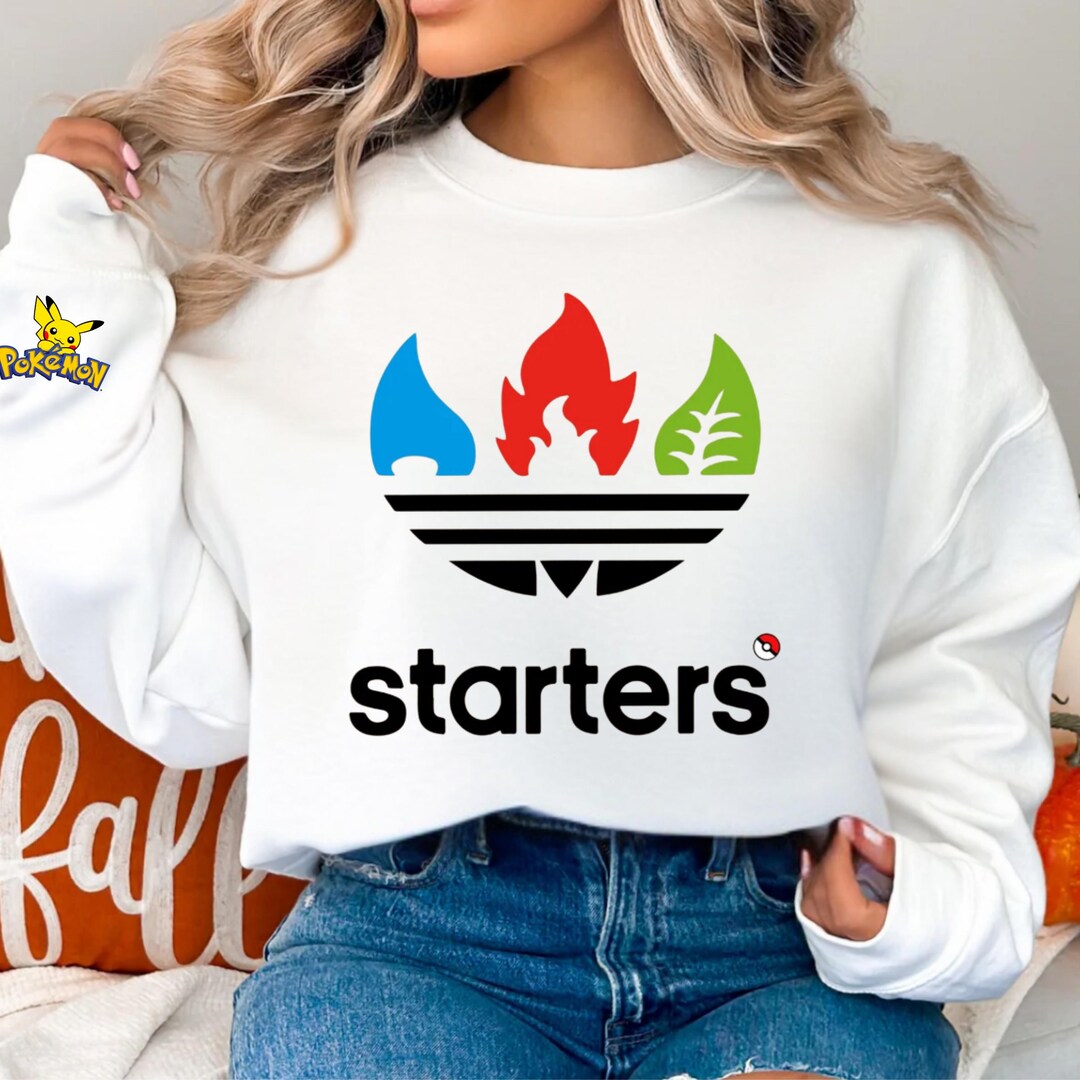 Retro Starters Poke Shirt ,funny Cartoon Sweatshirt, Trendy PKM ...