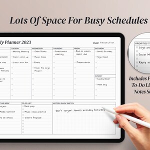 2023 Digital Weekly Planner 2023 Ipad, Goodnotes, Notability Undated ...
