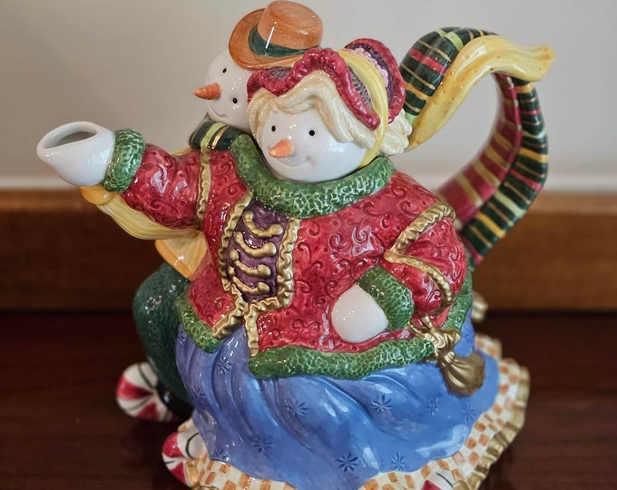 Fitz and Floyd - 1990s - Snow Guys Teapot - Etsy