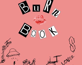 Burn Book Mean Girls Goodnotes Cover | Planner Cover | Digital Download ...