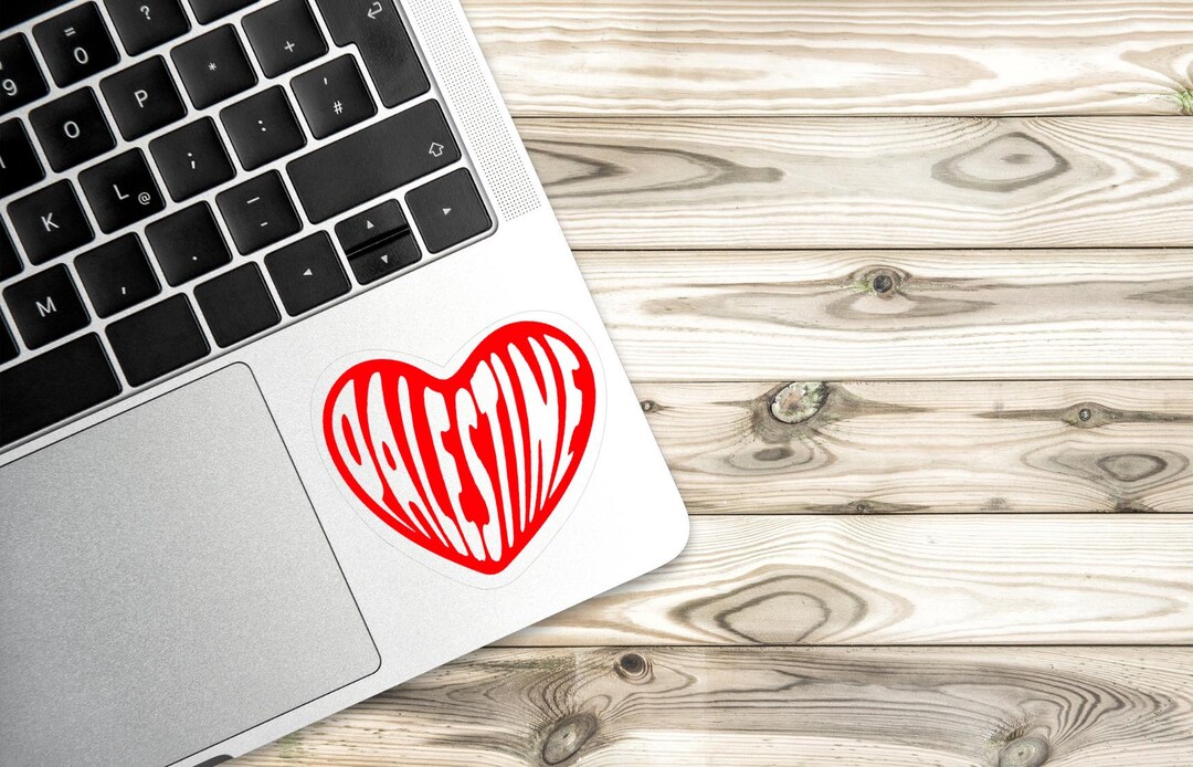 Palestine Heart Vinyl Sticker - Etsy