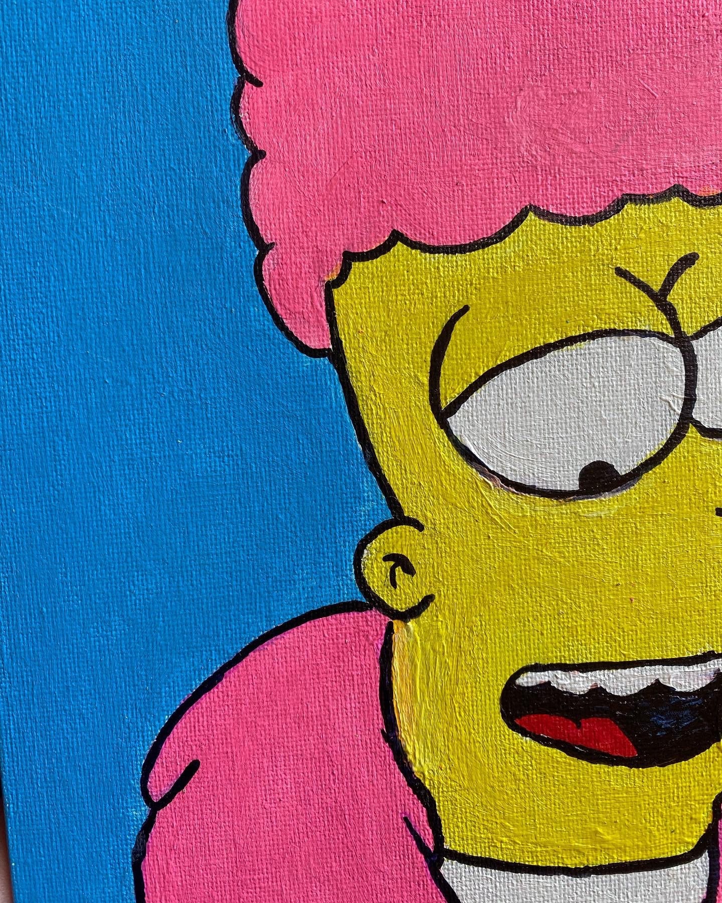Playboy Bart Simpson Painting - Etsy