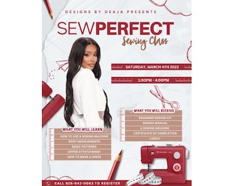 Sewing Class Flyer - Etsy