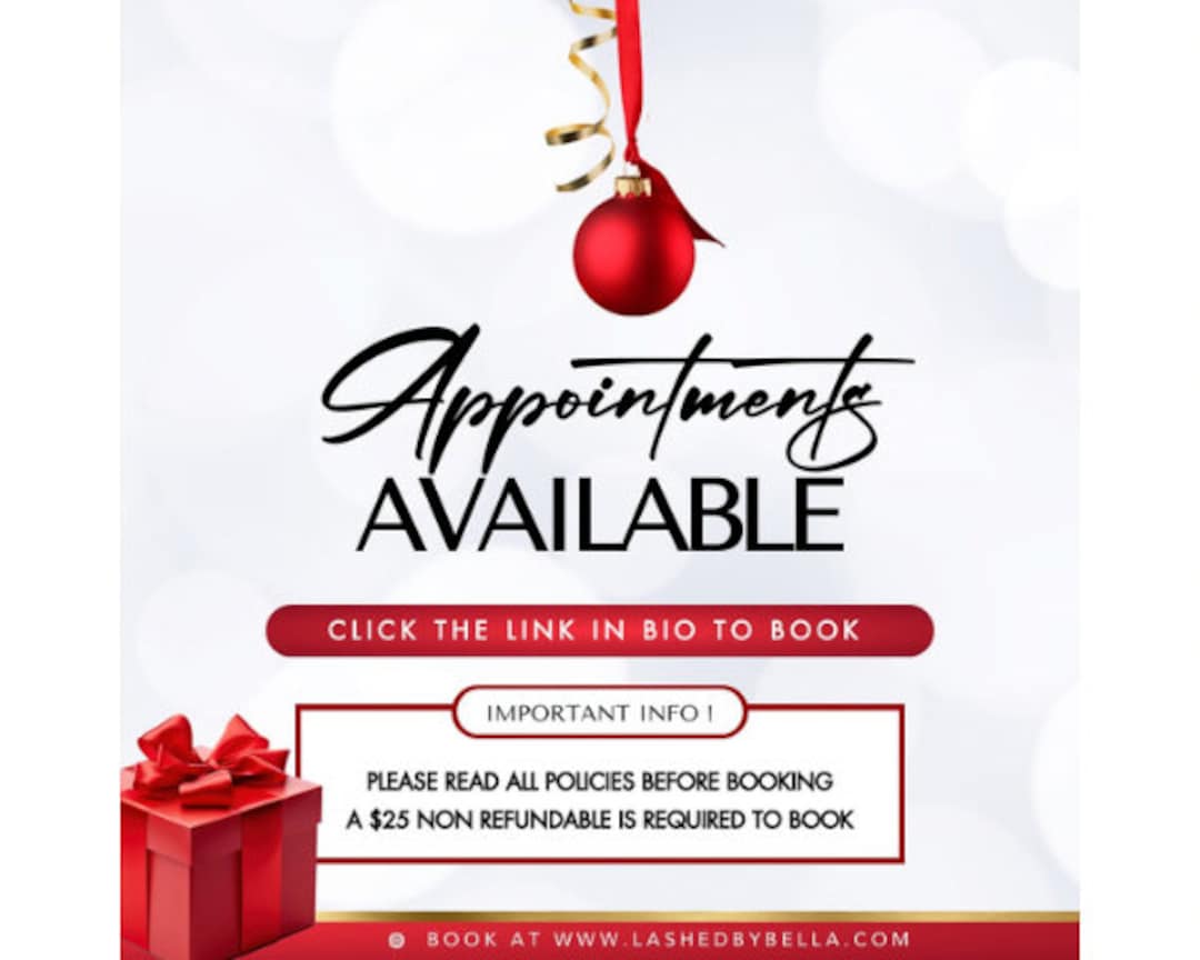 Canva Appointments Available Flyer/ Red and White Books Open E-flyer ...