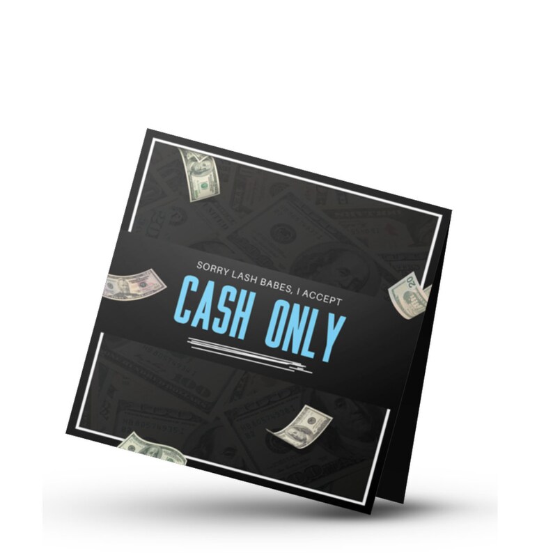 Canva Cash Only Flyer Template IG Content for Business Owners Form of ...