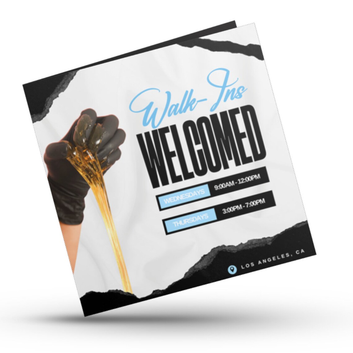 Canva Wax Flyer Template/ Black & White Esthetician Flyer/ Editable ...