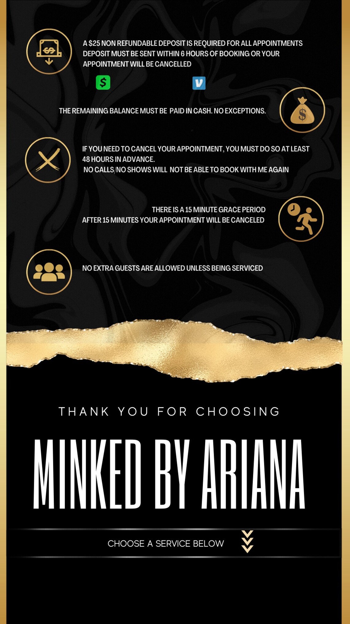 Canva Acuity Website Template/ Black & Gold Acuity Scheduling Template ...