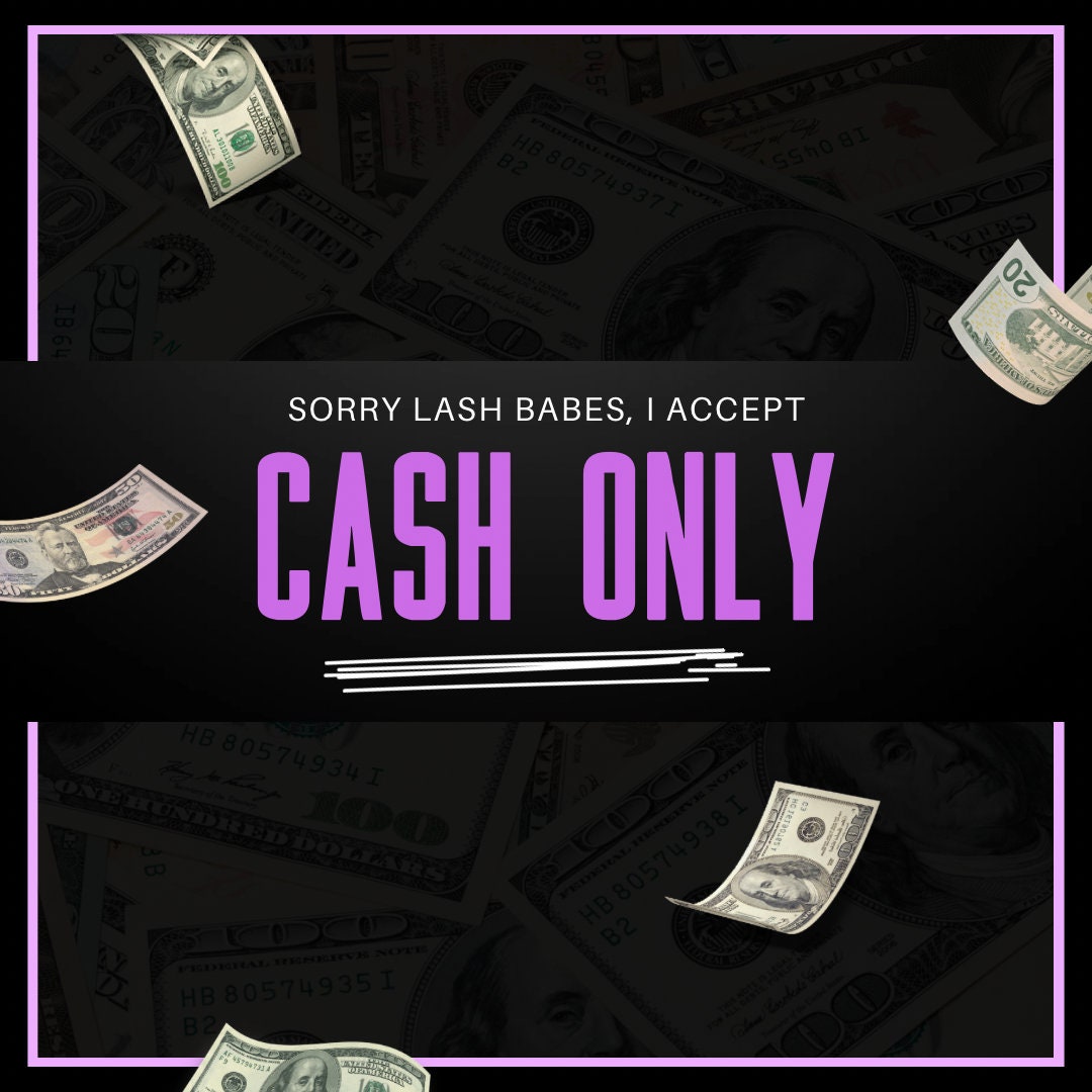 Canva Cash Only Flyer Template IG Content for Business Owners Form of ...