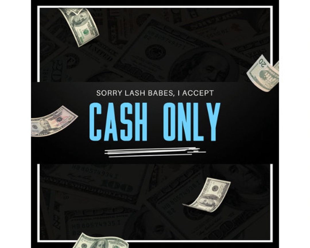 Canva Cash Only Flyer Template IG Content for Business Owners Form of ...