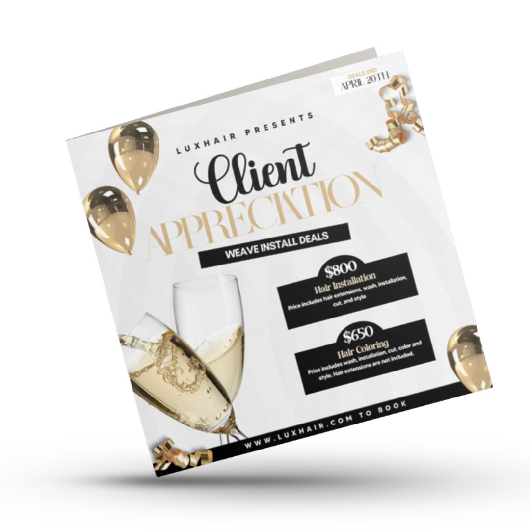 Canva Client Appreciation Flyer DIY Customer Appreciation E Flyer ...