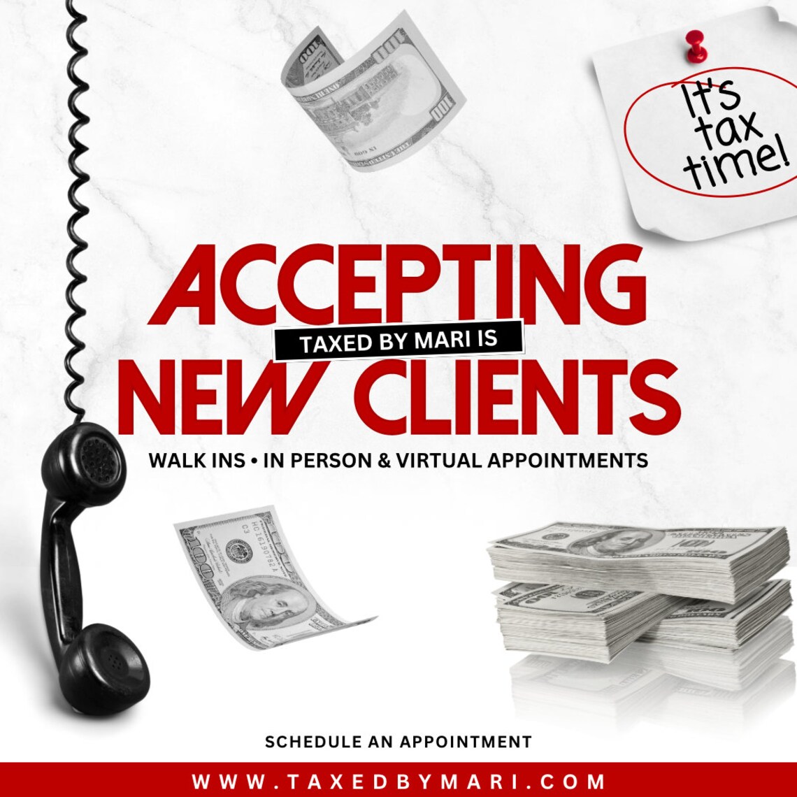 Canva Tax Professional Marketing Flyer Tax Preparer Instagram Content ...