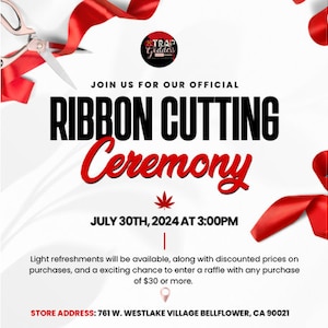 Canva Grand Opening Event Flyer for Opening Day Ribbon Cutting ...