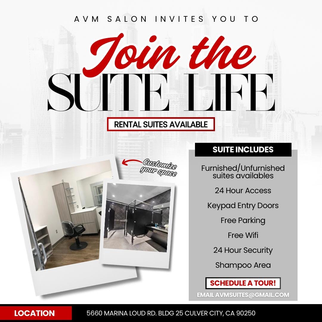 Canva Beauty Suite Rental Flyer Booth Available for Rent Instagram ...