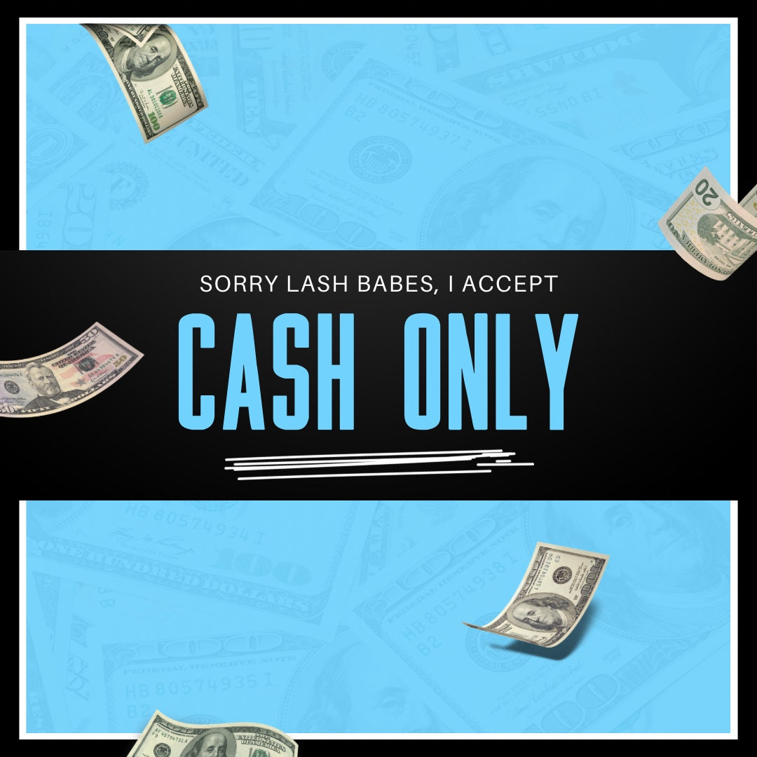 Canva Cash Only Flyer Template IG Content for Business Owners Form of ...