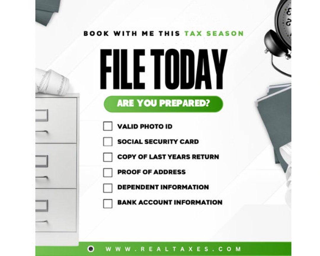 Canva Tax Preparer Digital Flyer Template for Social Media Tax Season ...