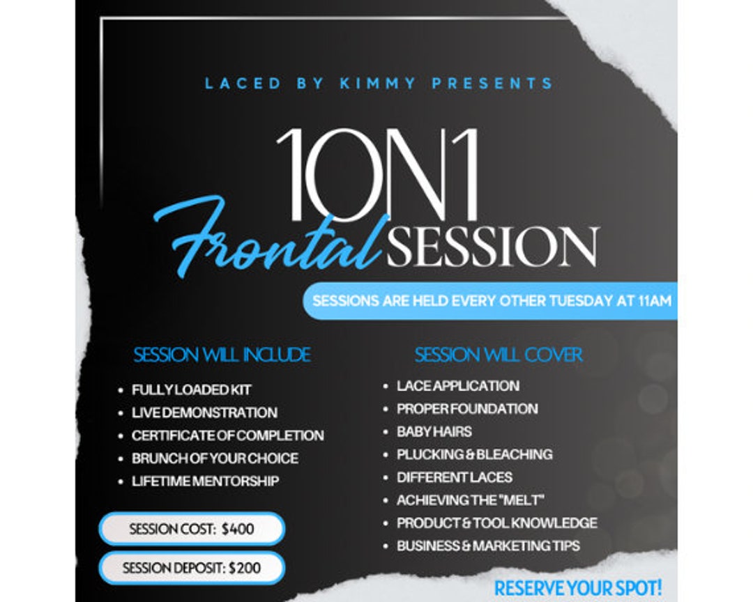 Canva 1on1 Lace Course Flyer Template/ Digital Hair Class E-flyer/ DIY Group Lash Course Flyer ...