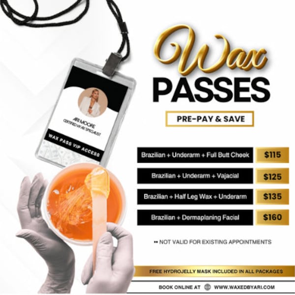 Canva Waxing Sale Flyer Template/ Pink Wax Services Booking Template ...