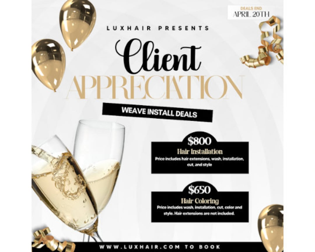 Canva Client Appreciation Flyer DIY Customer Appreciation E Flyer ...