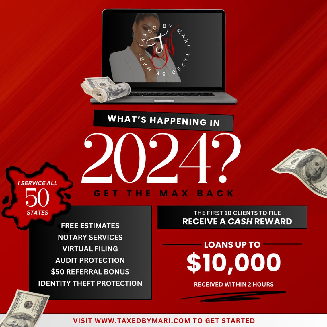 Canva Tax Professional Marketing Flyer Tax Preparer Instagram Content ...