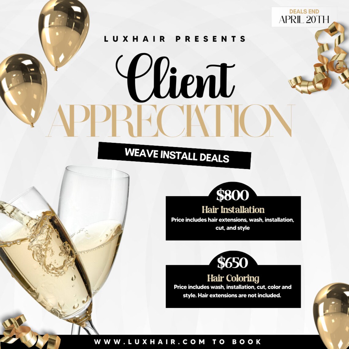 Canva Client Appreciation Flyer DIY Customer Appreciation E Flyer ...