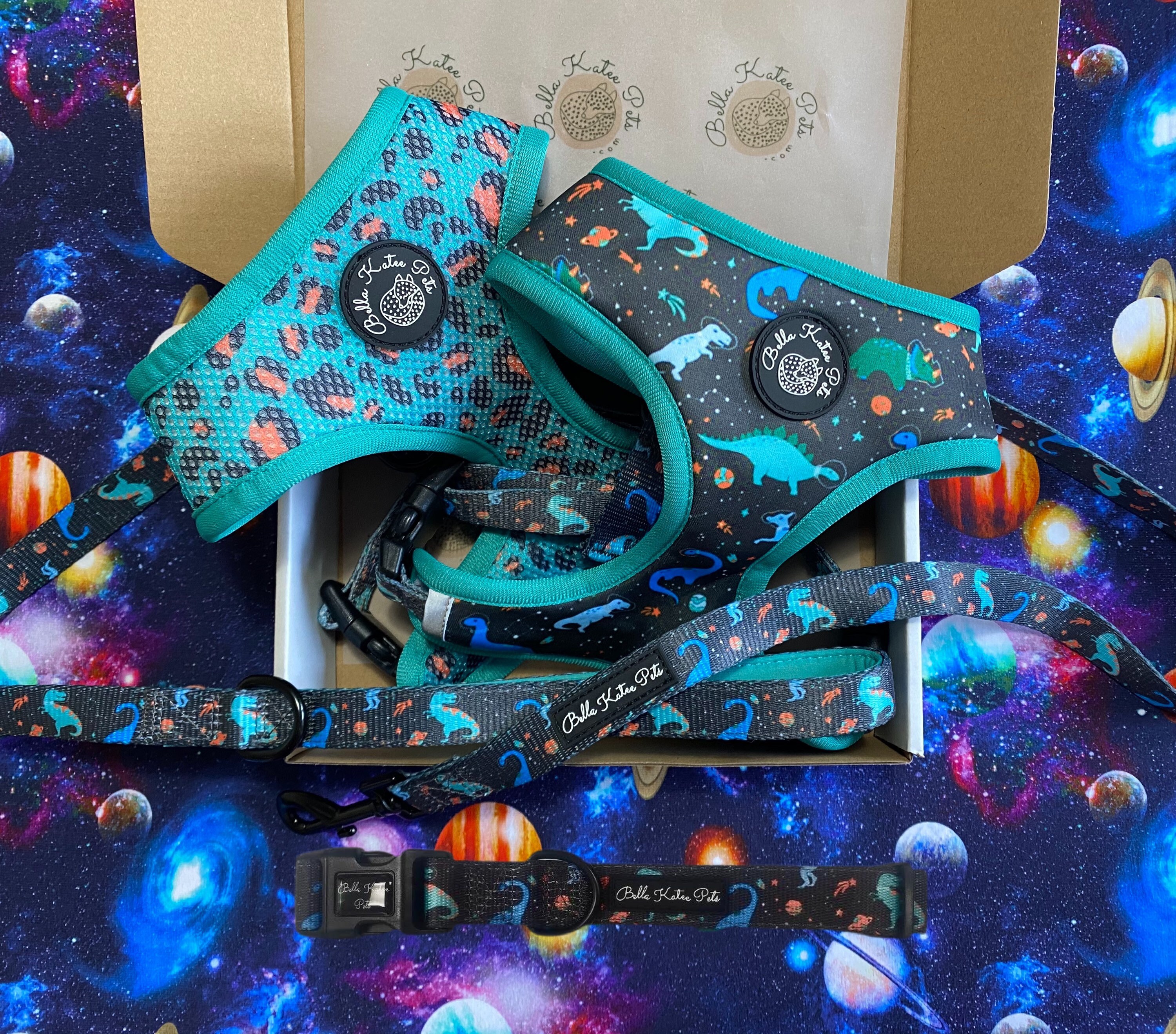 Galactasuraus Reversible Harness / Dinosaurs / Space / Leopard - Etsy