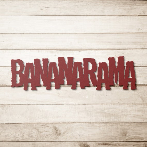 Bananarama Logo Die Cut Metal Sign Bananarama Art Bananarama - Etsy