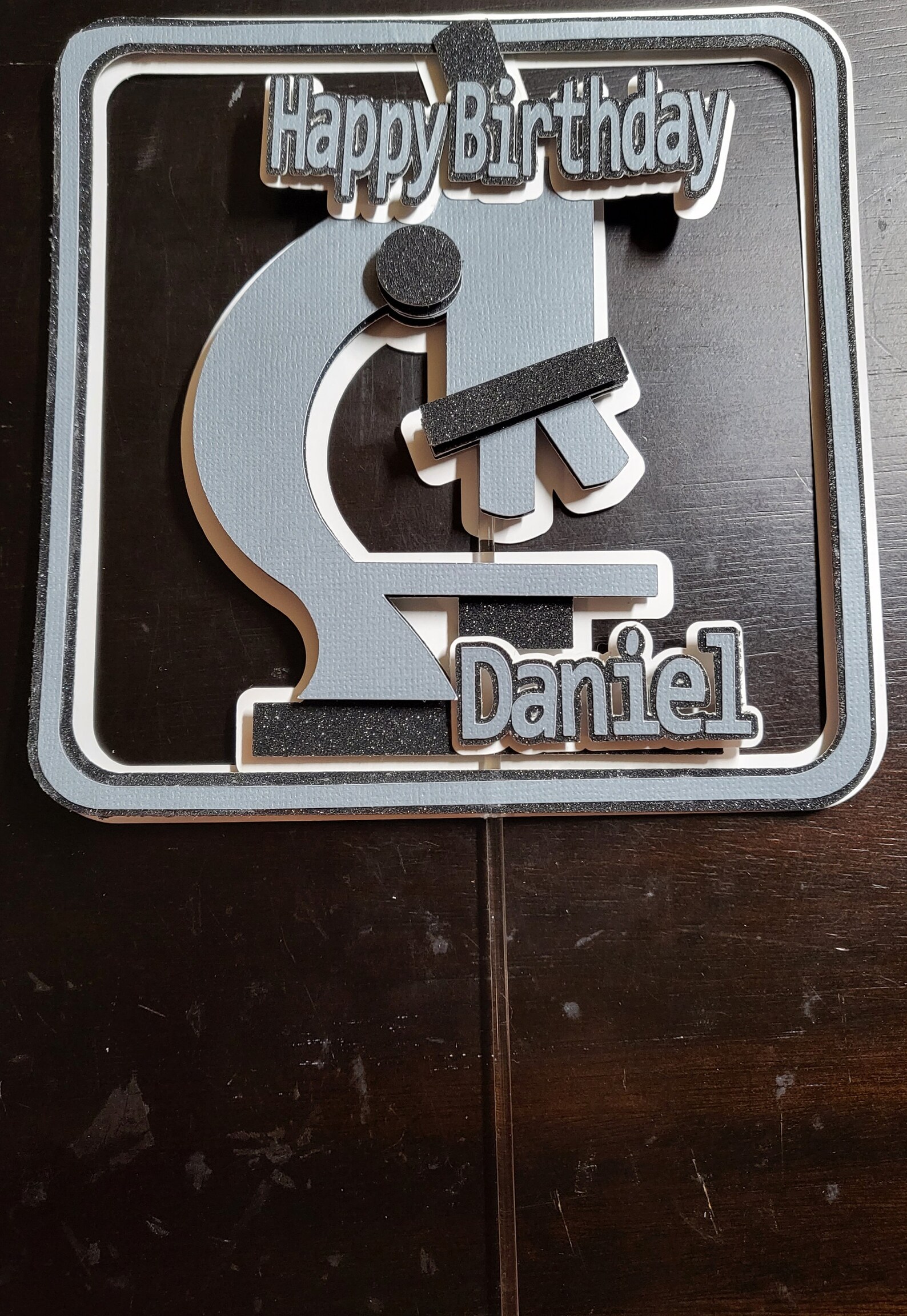 Microscope Cake Topper With 10 Cupcake Toppers as a Bundle. 6 - Etsy