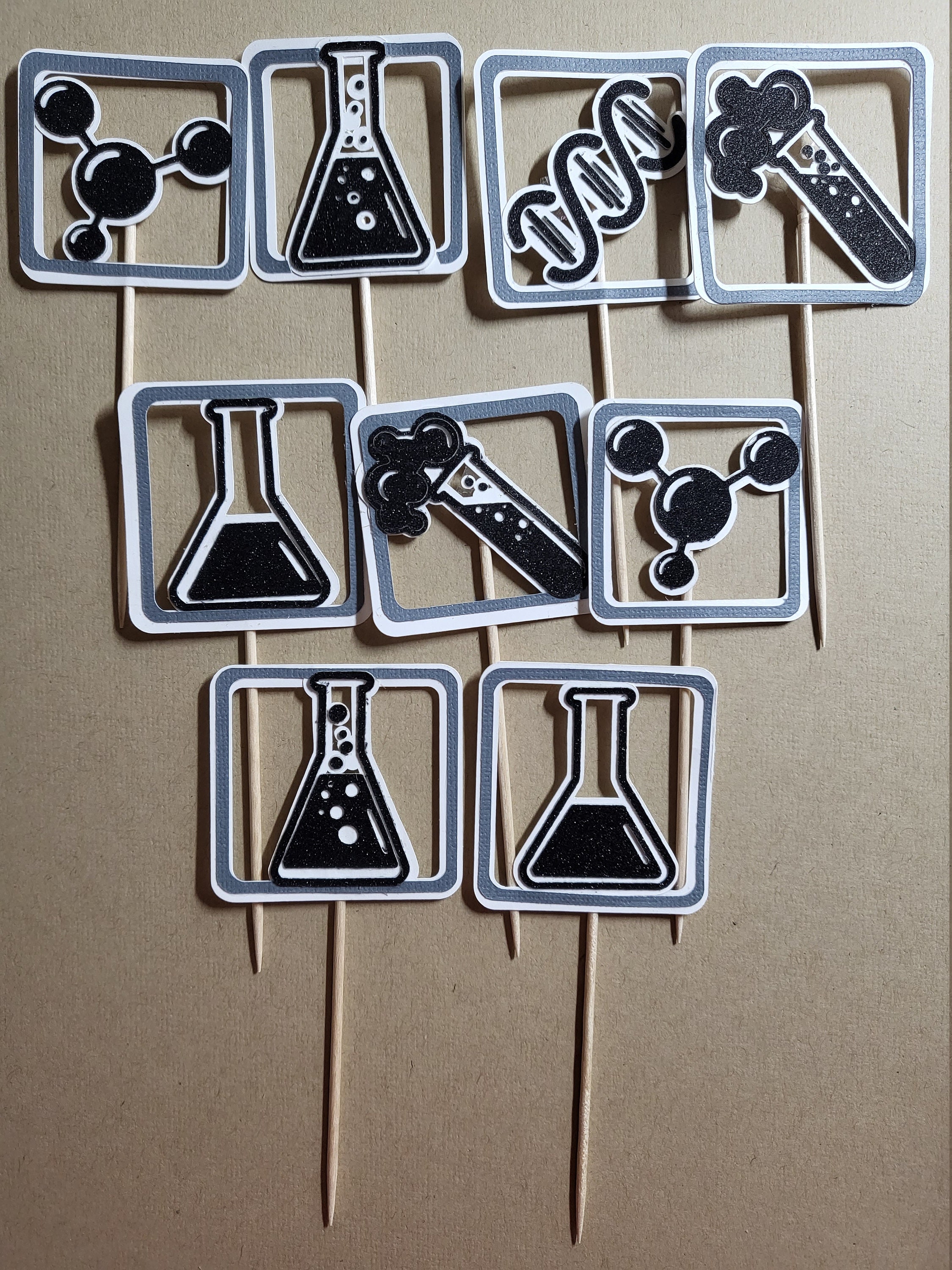 Microscope Cake Topper With 10 Cupcake Toppers as a Bundle. 6 Inch H - Etsy