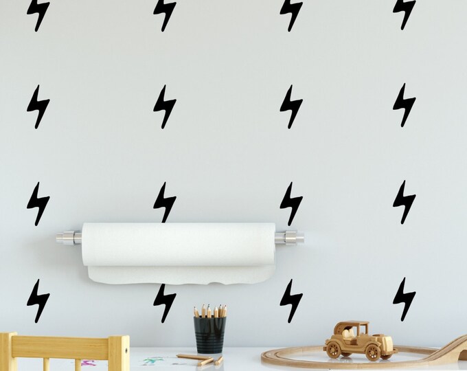 Wall Decals, Lightning Bolt Wall Stickers, Boys Room Decor - Etsy