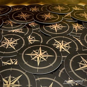 ATEEZ Compass Sticker, Metallic Mirror, Atiny, Kpop Sticker, Lightiny ...