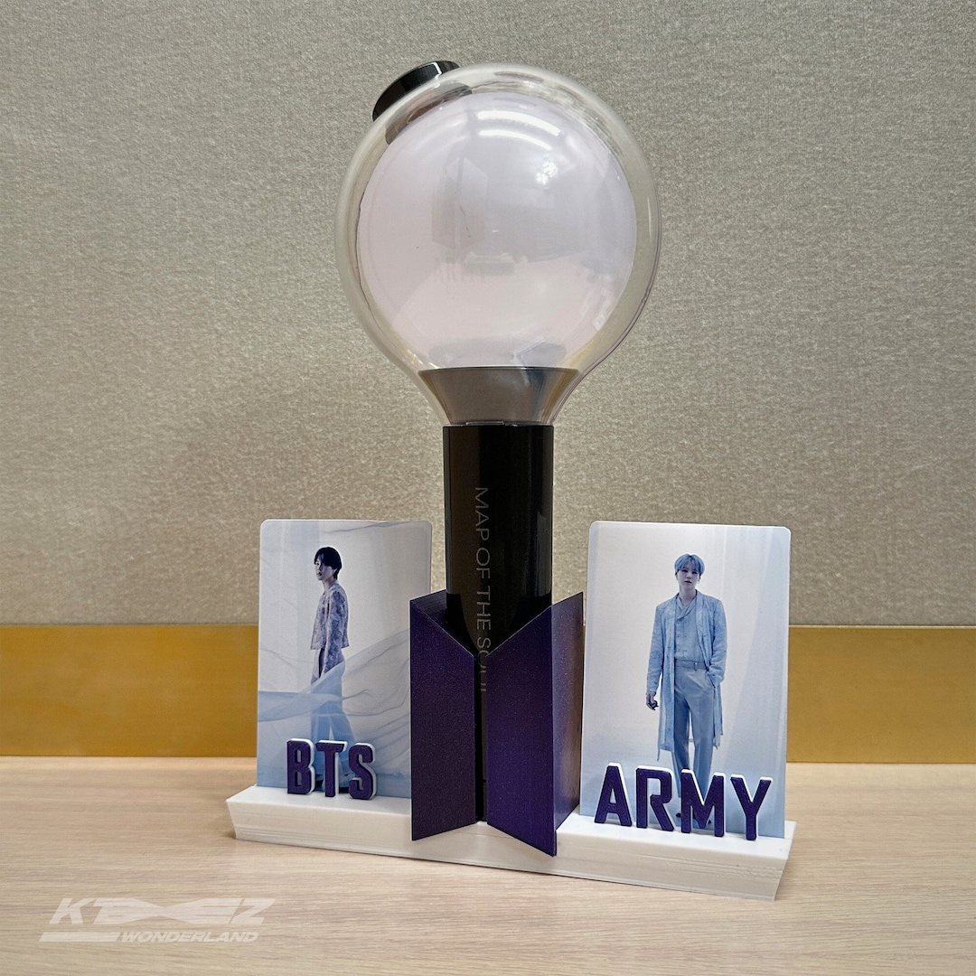 BTS Army Bomb Holder Photo Card Stand, Map of the Soul Lightstick ...