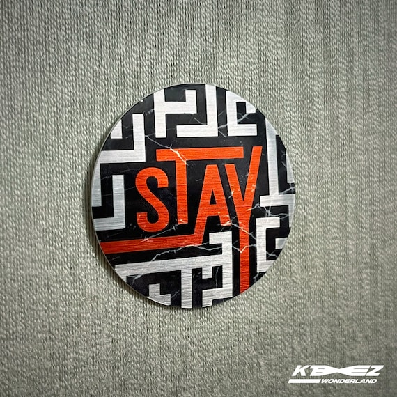 STAY Sticker Brushed Aluminum Stray Kids SKZ Miroh Kpop - Etsy