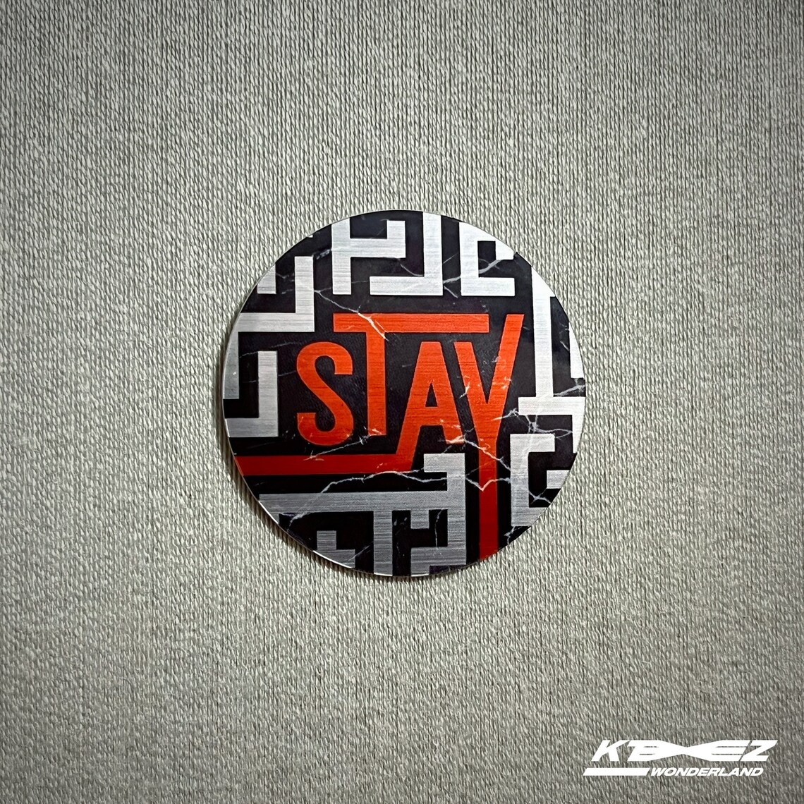 STAY Sticker, Brushed Aluminum, Stray Kids, SKZ, Miroh, Kpop, Stay, Clé ...