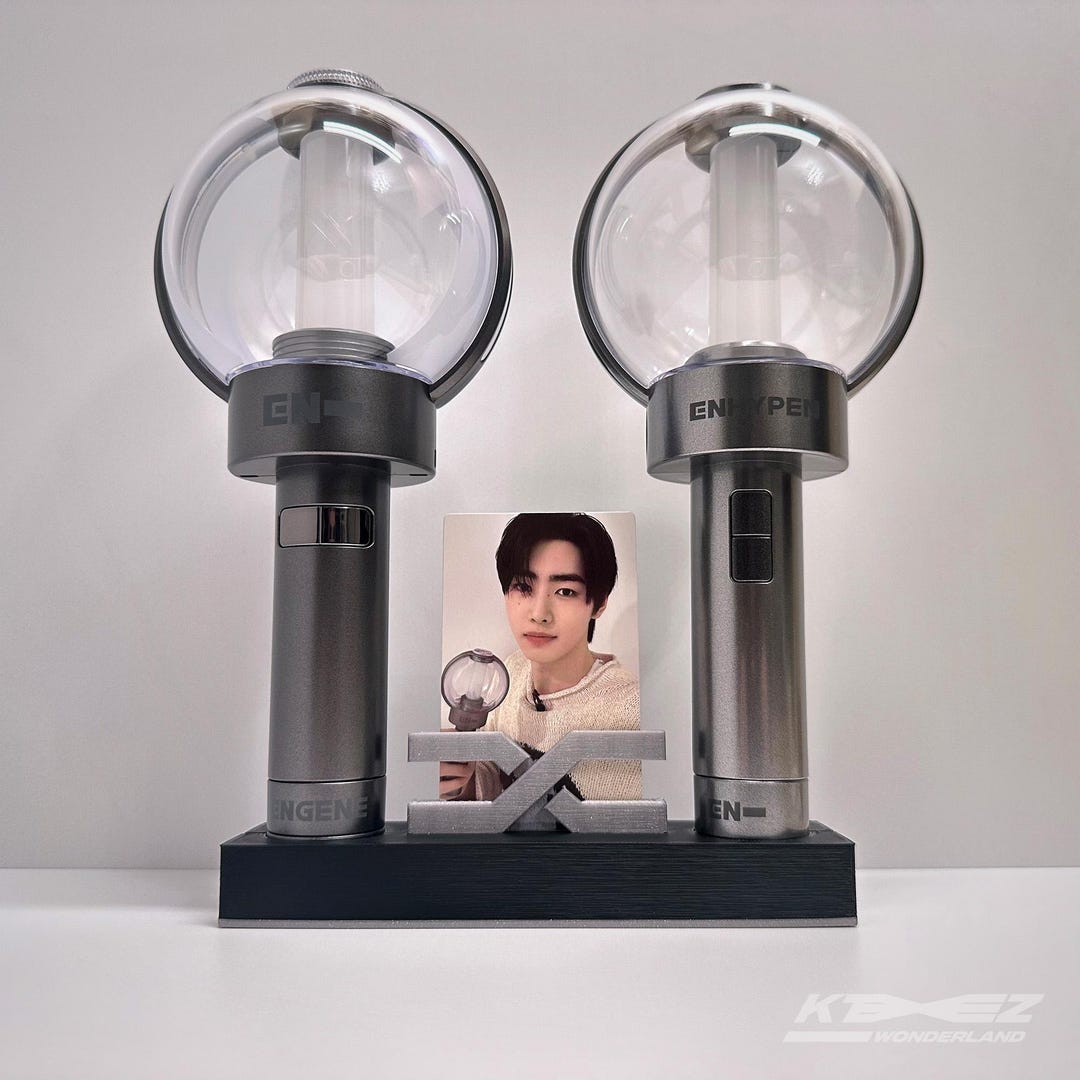 Enhypen Inspired Lightstick Stand and PC Holder, ENGENE Bong, Light ...