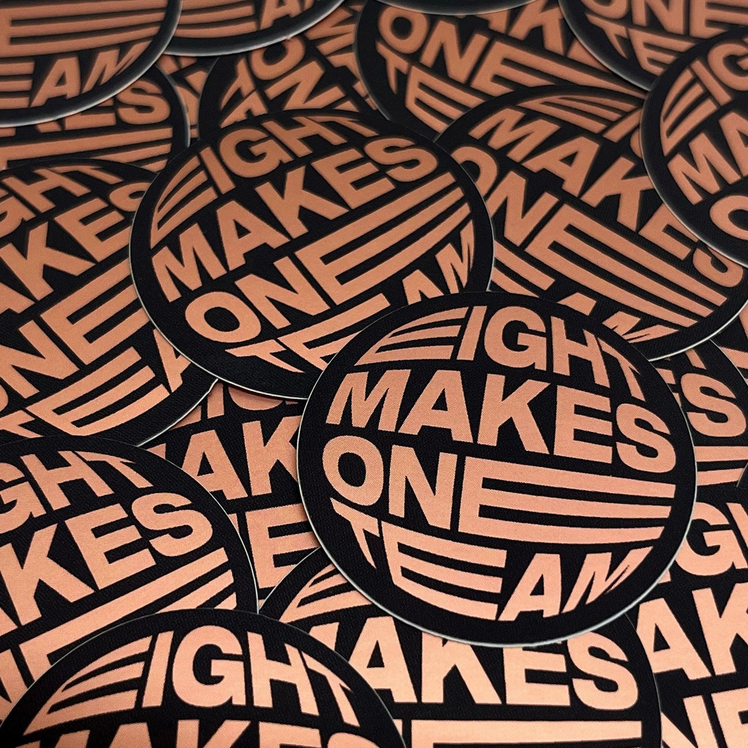 8 Makes 1 Team Sticker, ATEEZ, Zero Fever, Ateez Treasure, Kpop Sticker ...