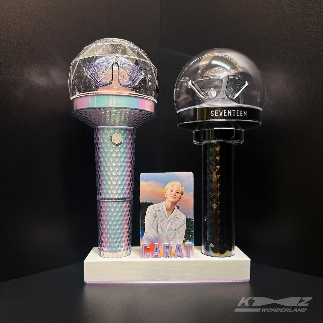Seventeen Inspired Carat Lightstick Stand and PC Holder, Ver.2 and Ver ...