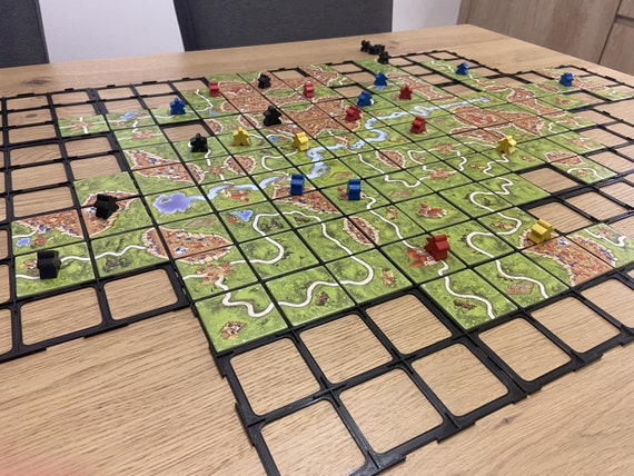 Carcassonne Board Game Tile Grids 3x3 Tile Grid | Etsy Australia