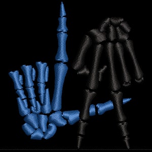 LA Los Angeles Skeleton Hands Embroidery Logo Dst Pes Jef Exp Vp3 - Etsy