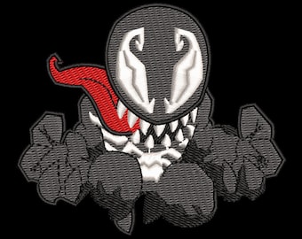 Venom Embroidery Design File Low Stitch Count Dst Exp Pes Jef - Etsy Canada