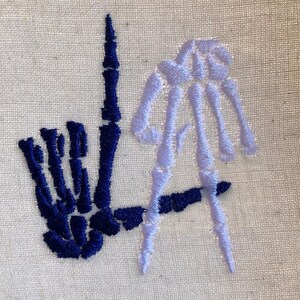 LA Los Angeles Skeleton Hands Embroidery Logo Dst Pes Jef Exp Vp3 - Etsy