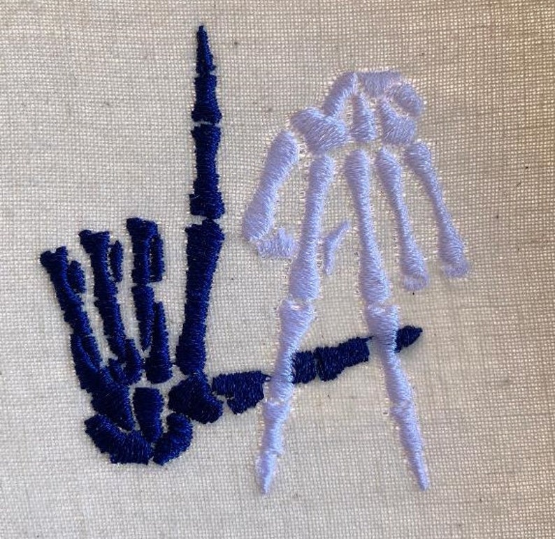 LA Los Angeles Skeleton Hands Embroidery Logo Dst Pes Jef Exp Vp3 - Etsy