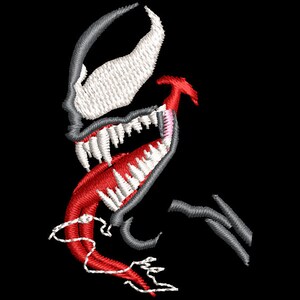 Venom Embroidery Design File Low Stitch Count Dst Exp Pes Jef - Etsy Canada