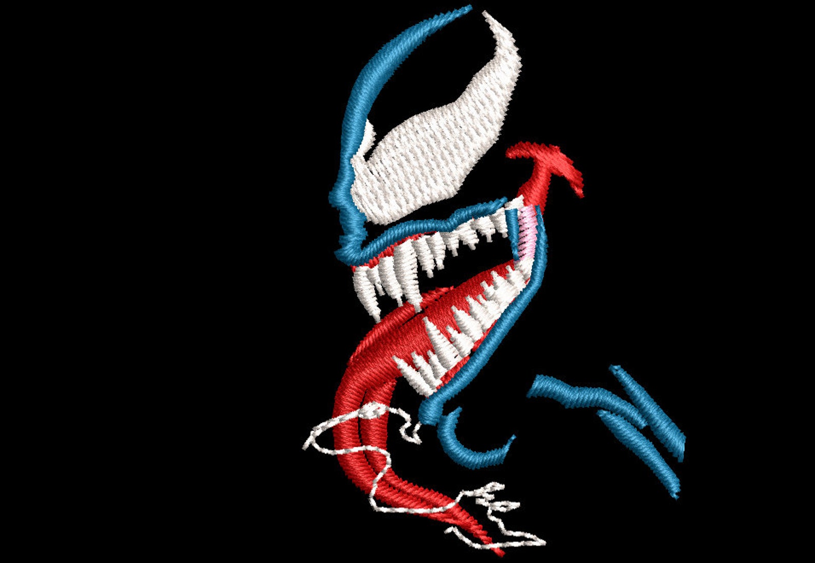 Venom Embroidery Design File Low Stitch Count Dst Exp Pes Jef - Etsy Canada
