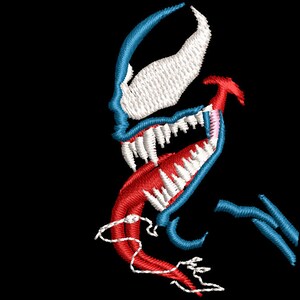 Venom Embroidery Design File Low Stitch Count Dst Exp Pes Jef - Etsy Canada