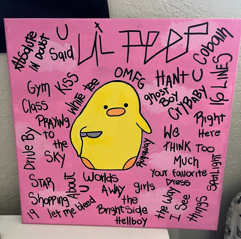 Lil Peep Canvas Design - Etsy
