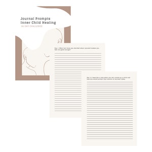 Inner Child Healing Journal Prompts, 30 Day Challenge, Printable ...