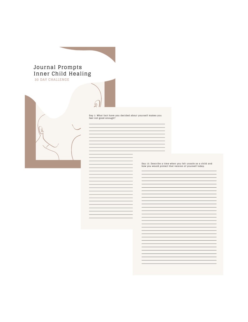 Inner Child Healing Journal Prompts, 30 Day Challenge, Printable ...