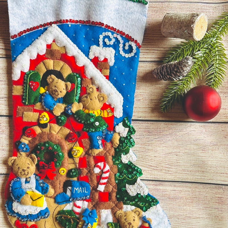 Applique Finished Stocking - Etsy