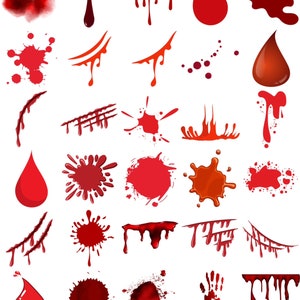 300 Images: Blood Splatter, Scary, Spooky, Halloween, Horror Clipart ...
