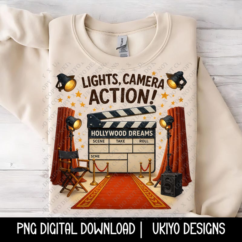 Lights Camera Action Svg - Etsy